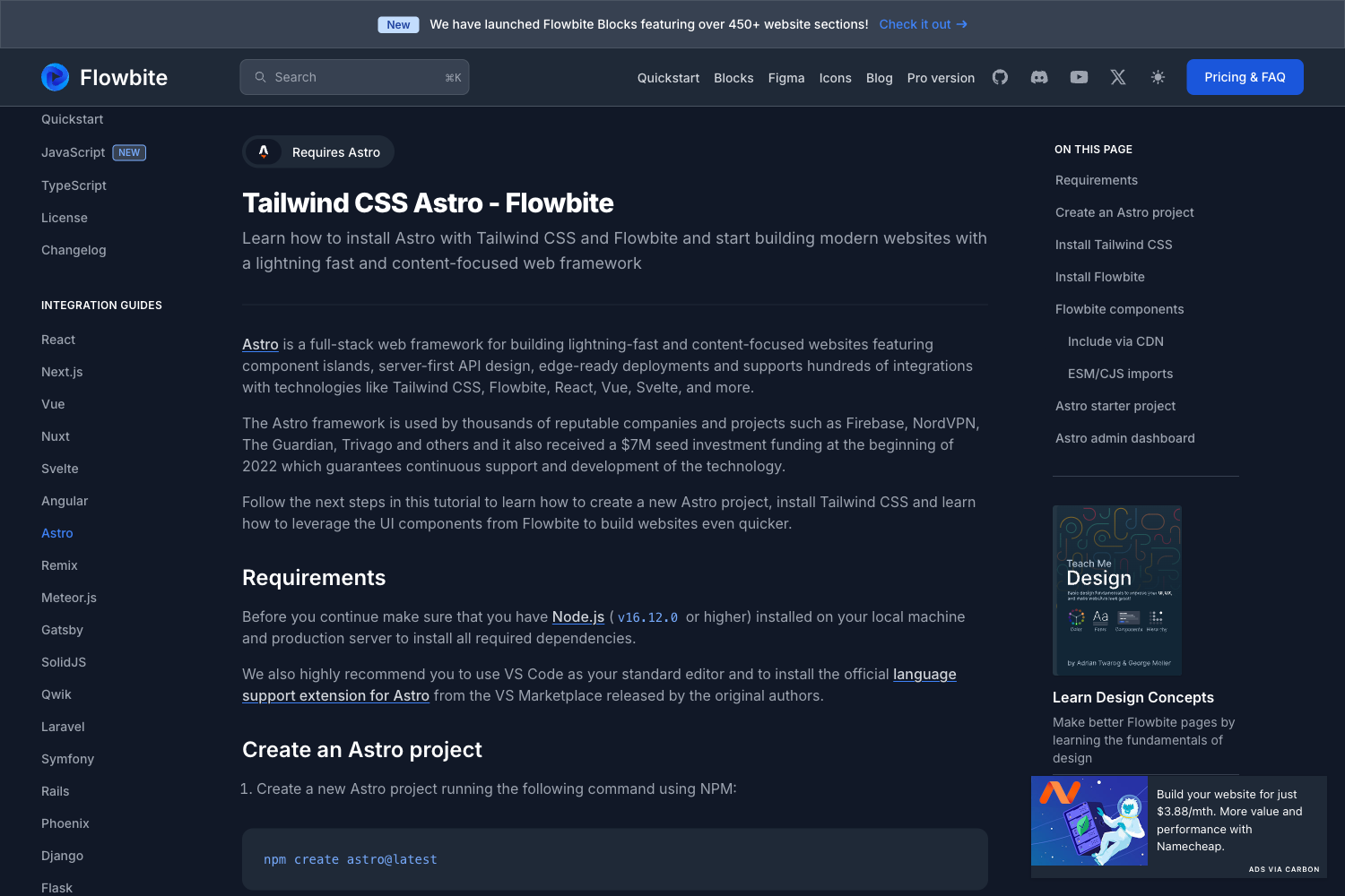Tailwind Astro Starter