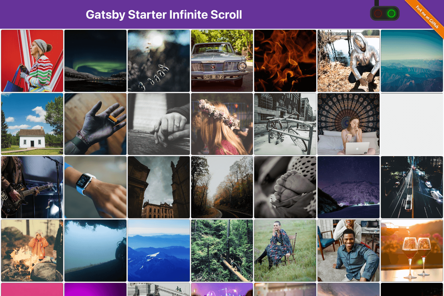Gatsby Starter Infinite Scroll