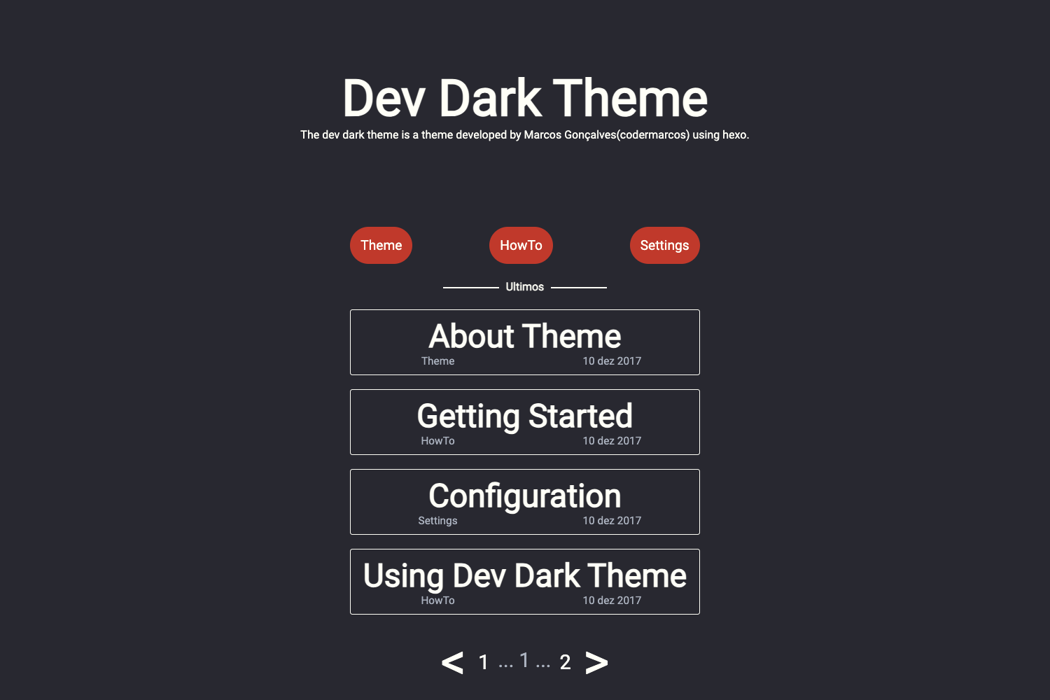 Dev Dark Theme