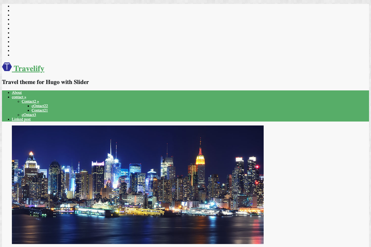 Hugo Travelify Theme