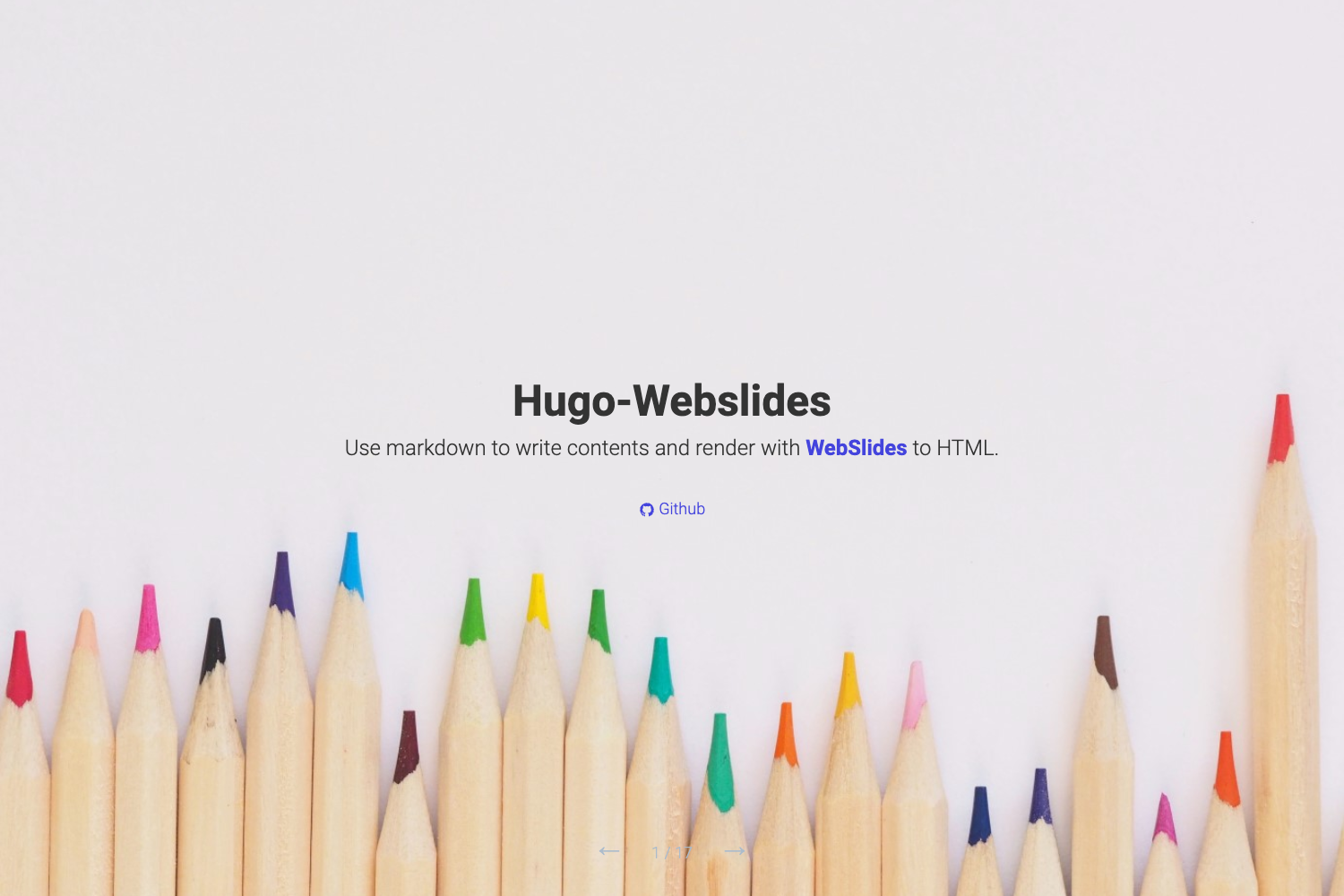 Hugo Webslides
