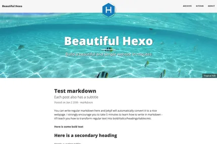 Beautiful Hexo