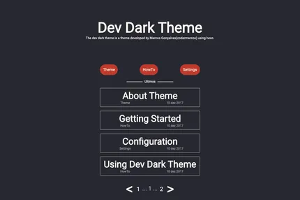 Dev Dark Theme